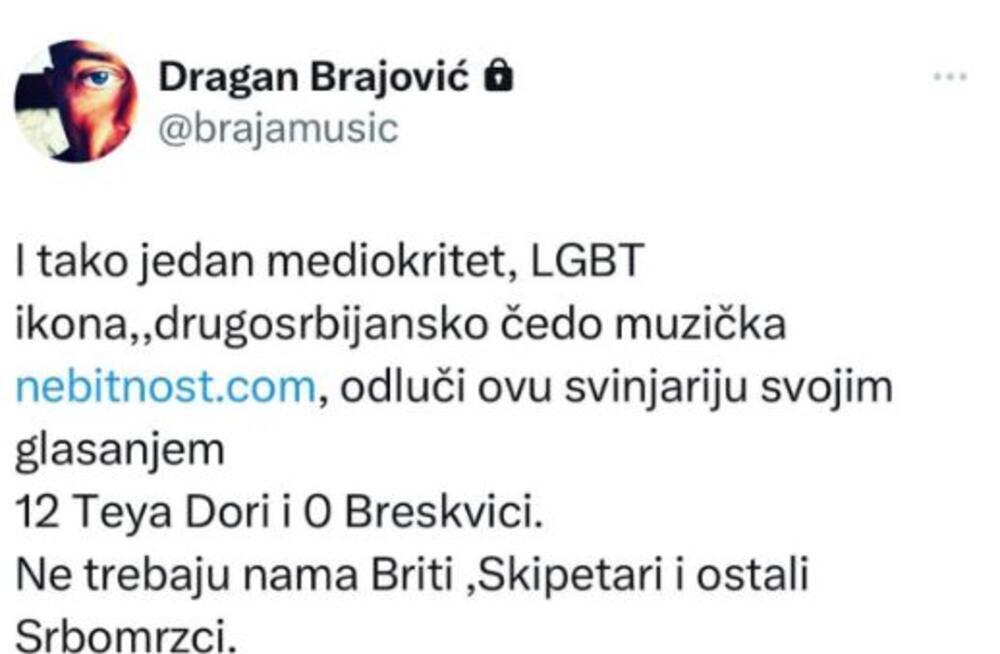 „LGBT ikona odlučuje ovu svinjariju svojim glasanjem…“ – čuveni ...
